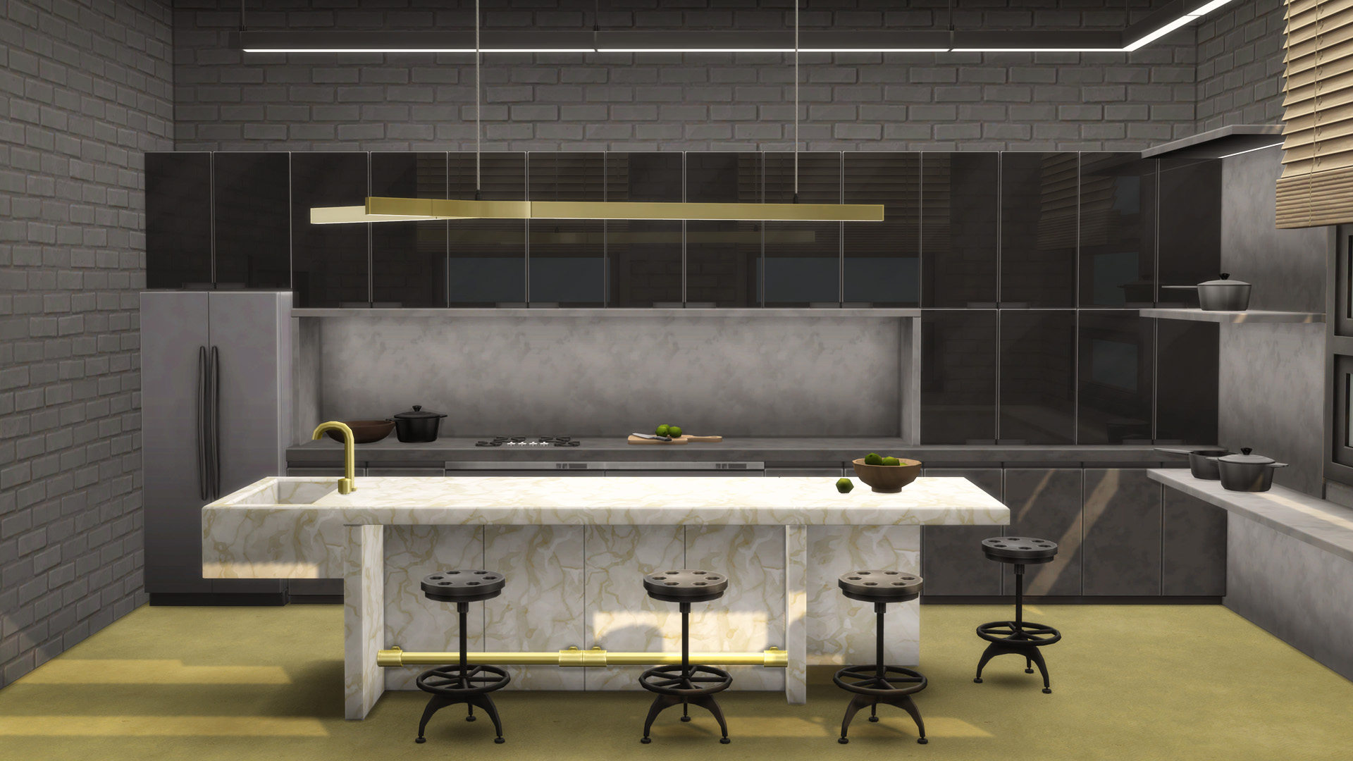 MIRR Kitchen - Dark n Gold - The Sims 4 Rooms / Lots - CurseForge