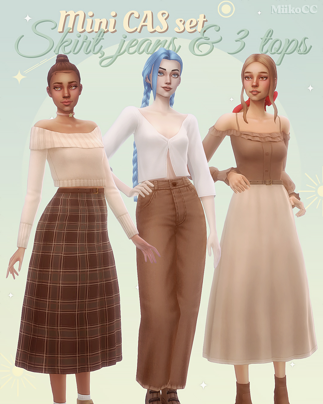 Mini CAS set No.1 - The Sims 4 Create a Sim - CurseForge