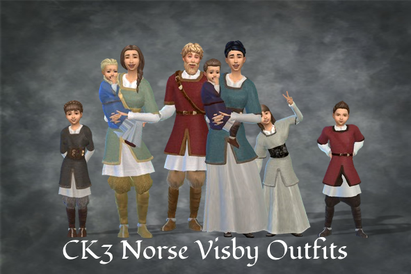CK3 Norse Visby Clothing Set for All in the Family - The Sims 4 Create a Sim - CurseForge