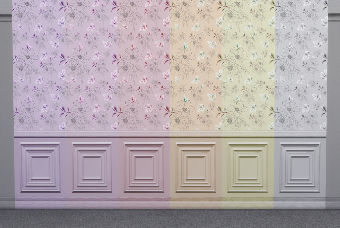Angelina Walls - Wallpaper and Paneling - The Sims 4 Build / Buy ...