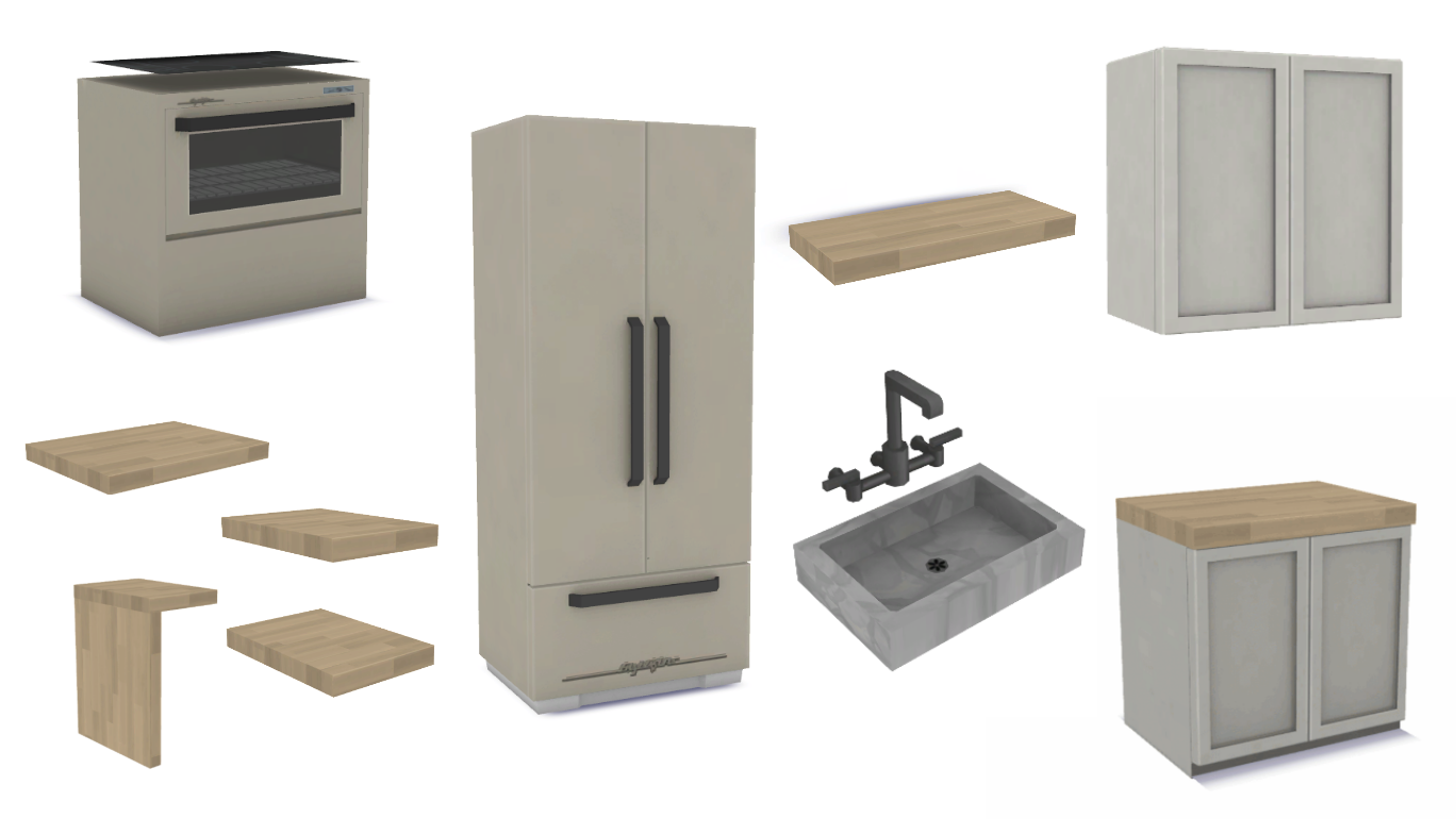 MUNCH - kitchen set - by charly pancakes - The Sims 4 Build / Buy ...