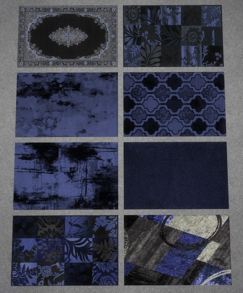 Blue is the new Black - 16 Rugs - The Sims 4 Build / Buy - CurseForge