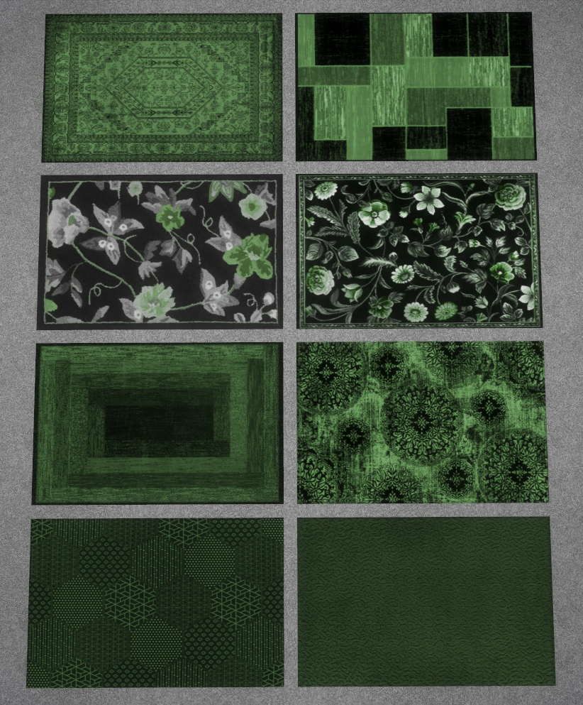 Green is the New Black - 16 Rugs - The Sims 4 Build / Buy - CurseForge