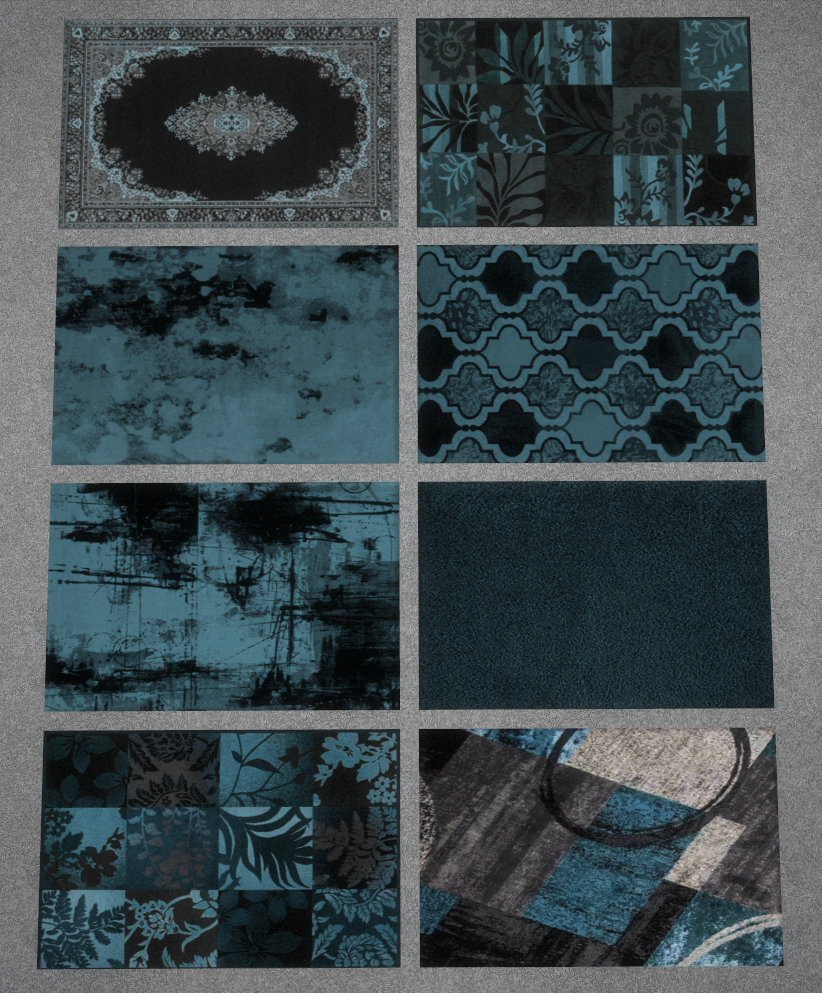Sky Blue is the New Black - 16 Rugs - The Sims 4 Build / Buy - CurseForge