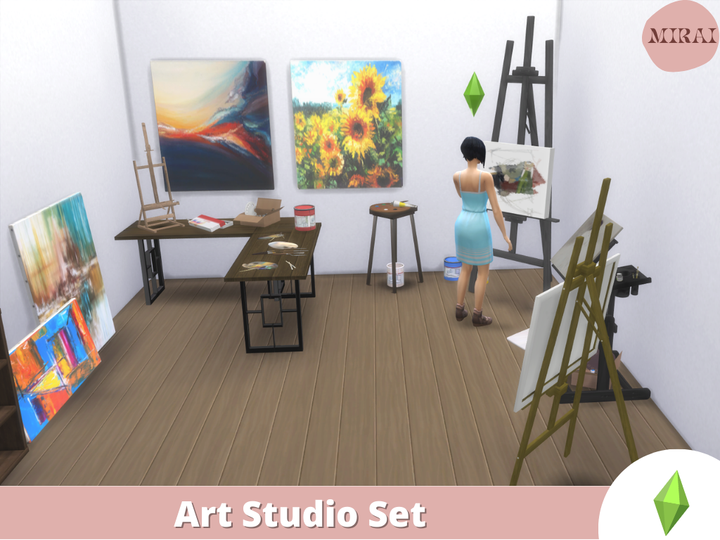 Art Studio Set - The Sims 4 Build / Buy - CurseForge