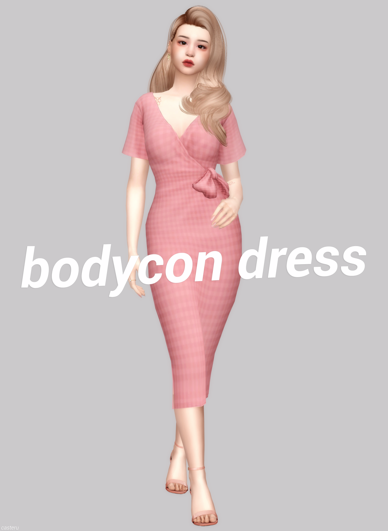 bodycon wrap dress - female - The Sims 4 Create a Sim - CurseForge