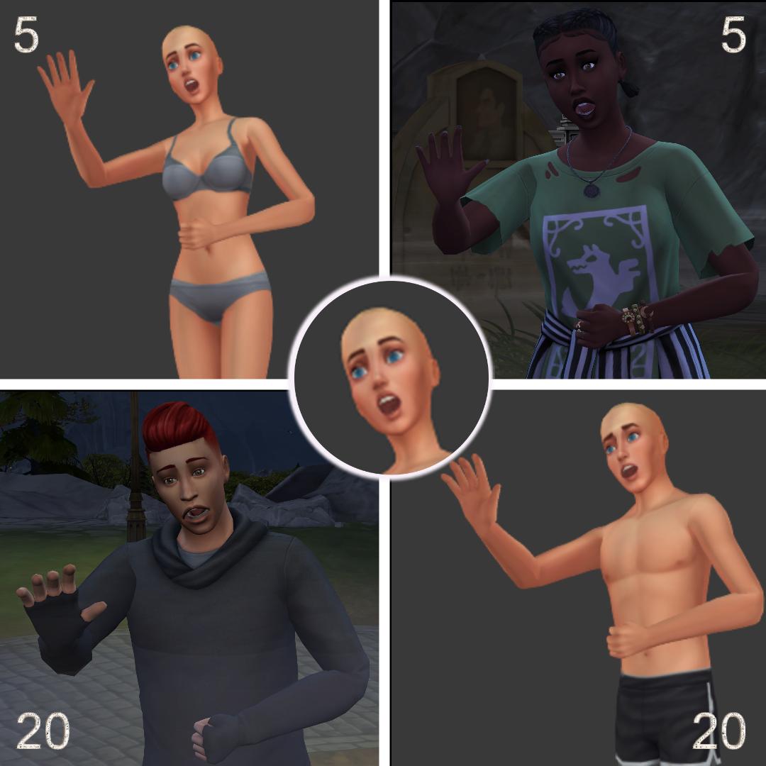Confusion Fear and Shock Pose pack - The Sims 4 Mods - CurseForge