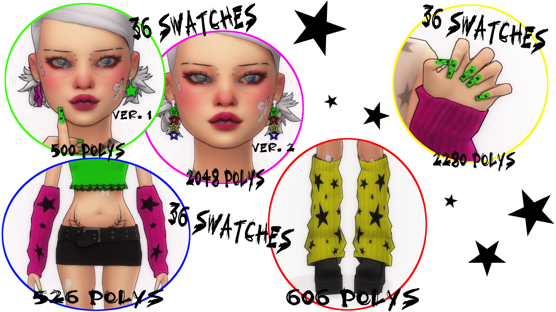 STAR EARRINGS VER.1 ★ - Gallery - The Sims 4 Create a Sim - CurseForge