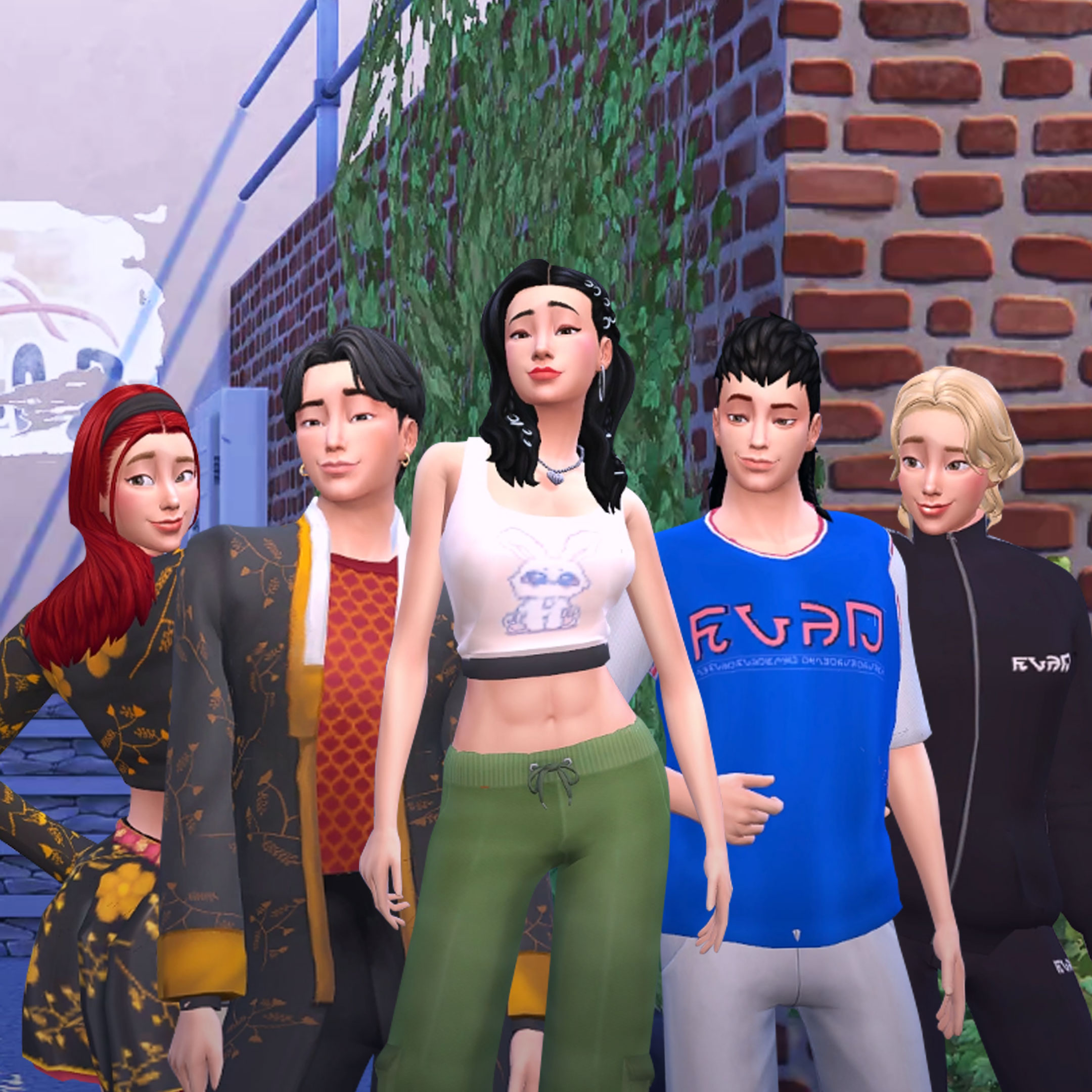 Korean Y2K Fashion Clothings - The Sims 4 Create a Sim - CurseForge