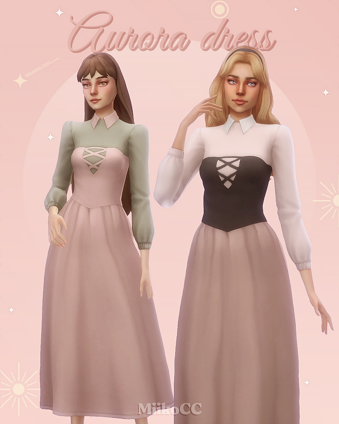 Aurora dress - The Sims 4 Create a Sim - CurseForge