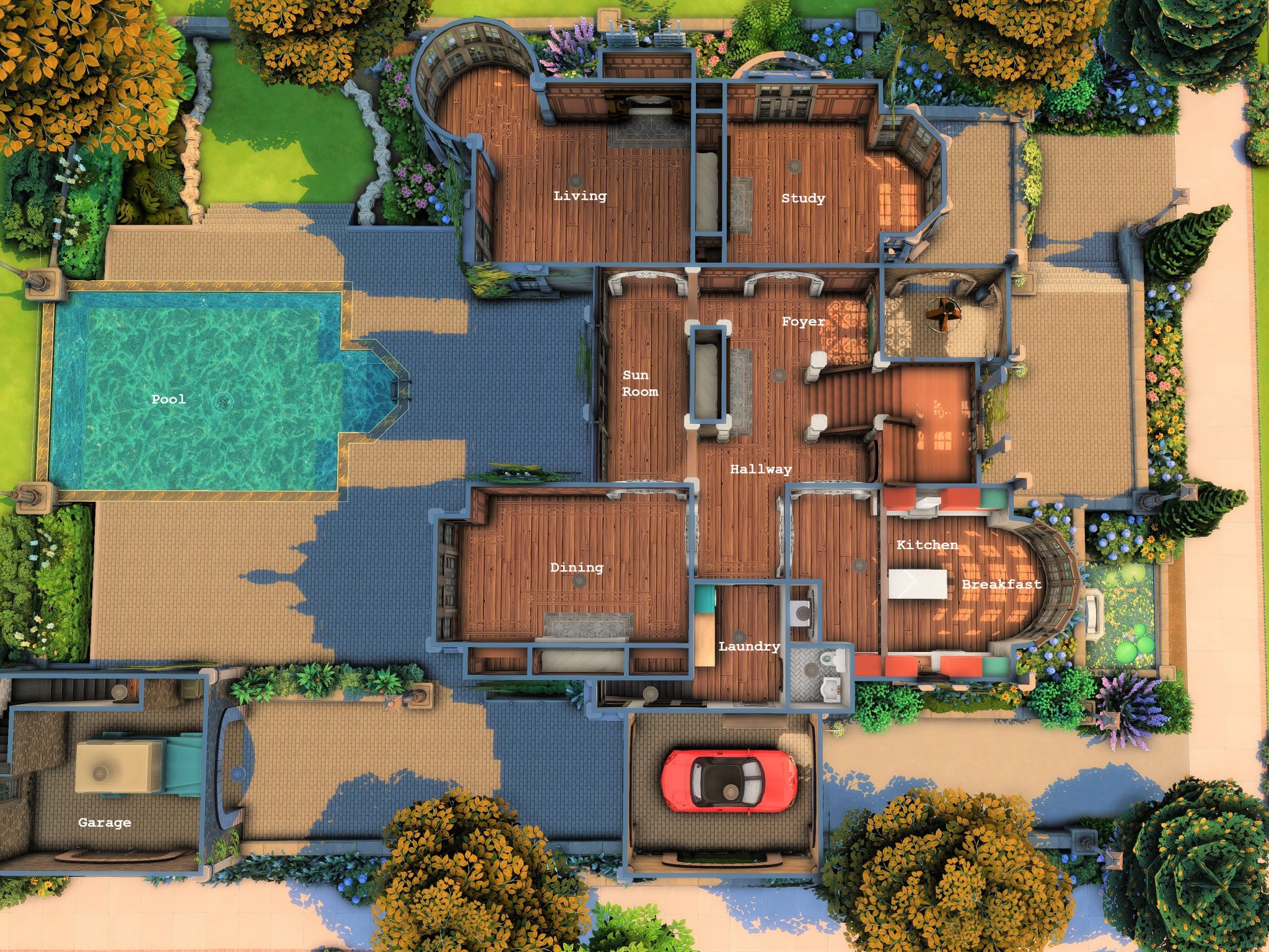 The Wardford by QubeDesign - The Sims 4 Rooms / Lots - CurseForge