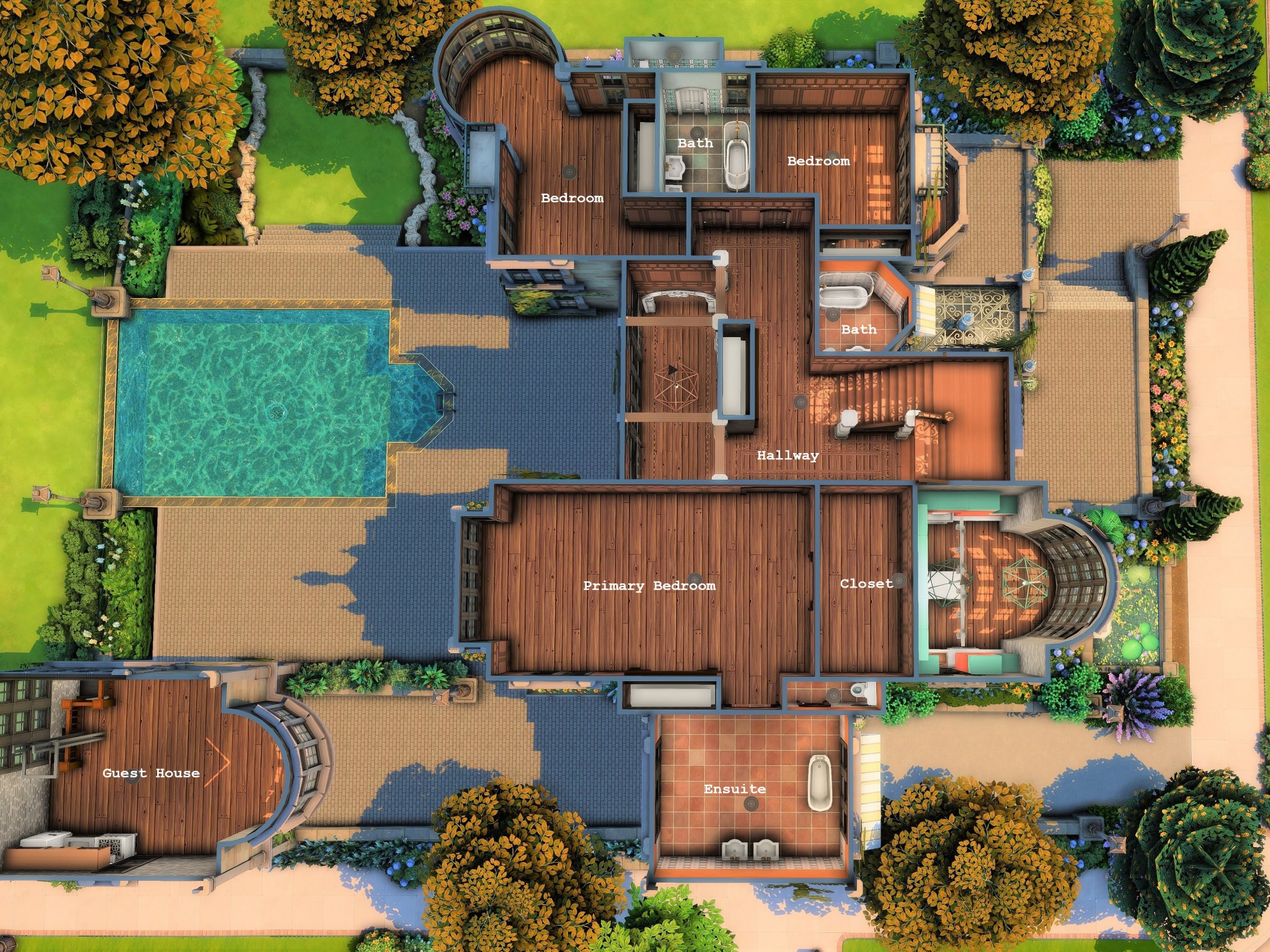 The Wardford by QubeDesign - The Sims 4 Rooms / Lots - CurseForge