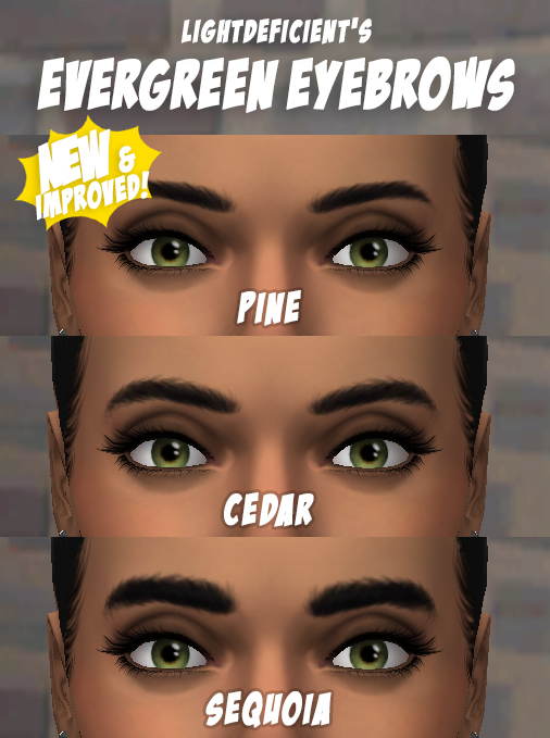 Evergreen Eyebrows - Gallery - The Sims 4 Create a Sim - CurseForge
