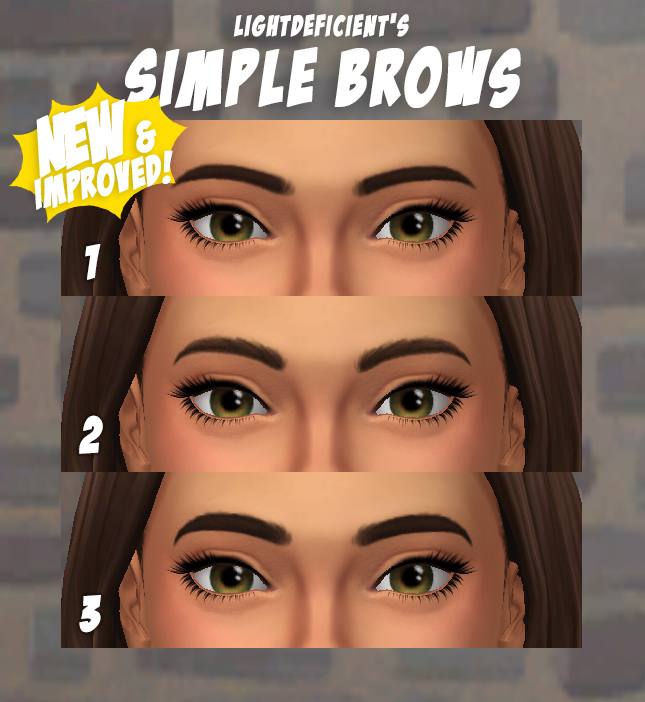Simple Brows - The Sims 4 Create a Sim - CurseForge