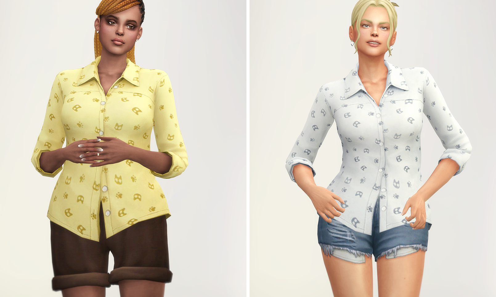 Jelly Kitty PAW shirt for F - The Sims 4 Create a Sim - CurseForge