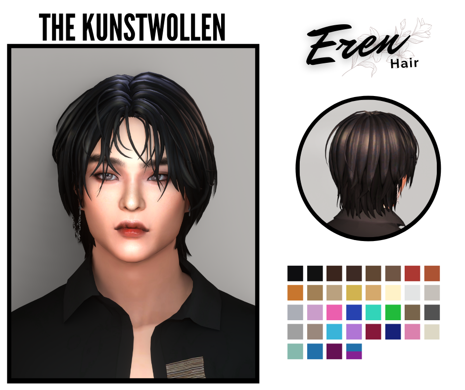Eren hair - The Sims 4 Create a Sim - CurseForge