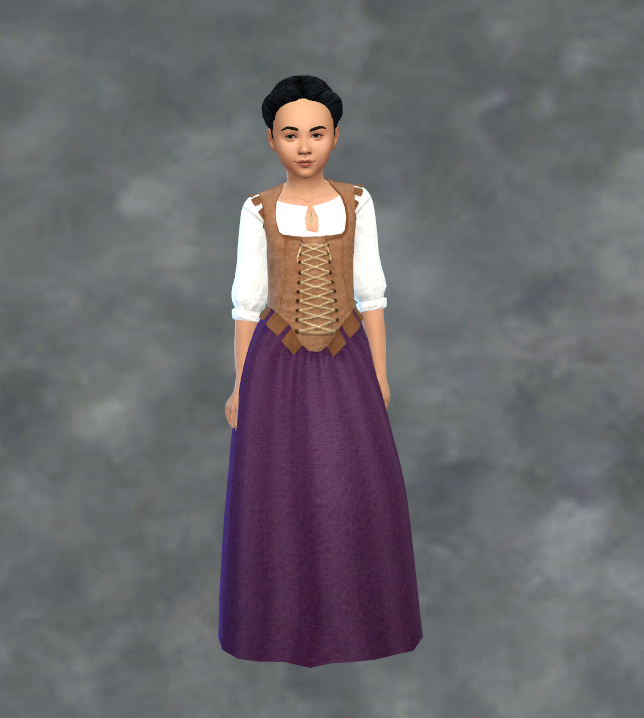 Tudor Maiden Outfit - Plain - The Sims 4 Create a Sim - CurseForge
