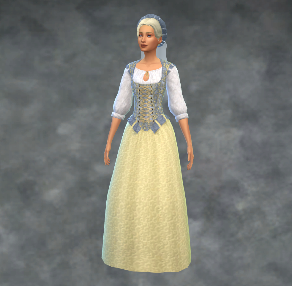 Tudor Maiden Dress Fancy Version for All Ages - The Sims 4 Create a Sim ...