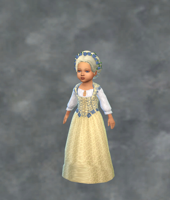 Tudor Maiden Dress Fancy Version for All Ages - The Sims 4 Create a Sim ...