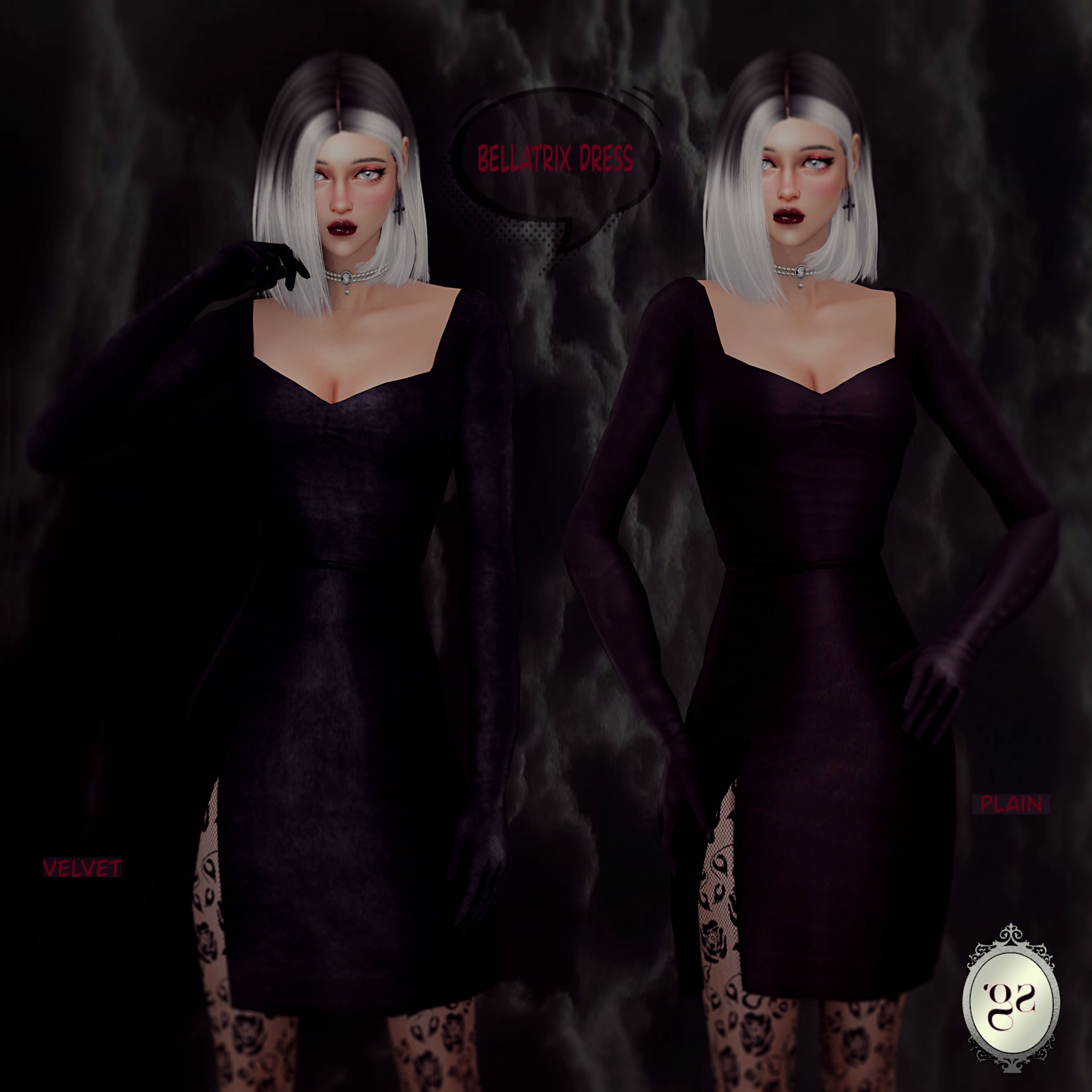 Bellatrix dress - The Sims 4 Create a Sim - CurseForge