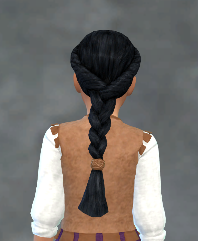 Tsm Long Braid All Ages The Sims 4 Create A Sim Curseforge