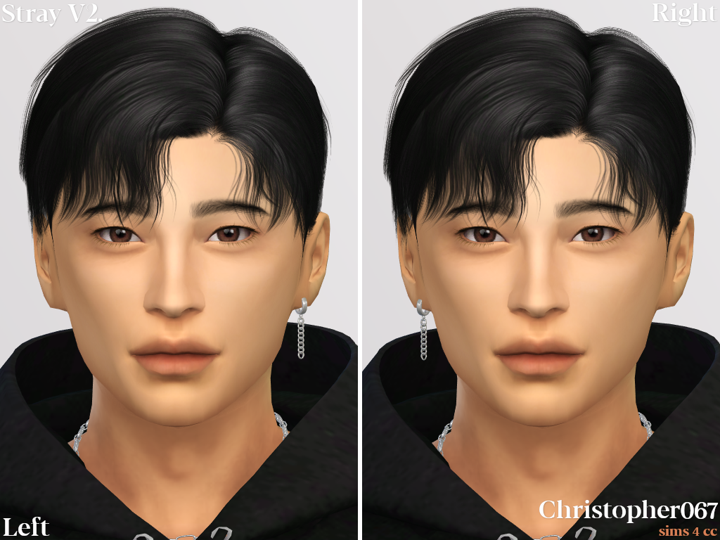 Stray Earrings V1 & V2 - The Sims 4 Create a Sim - CurseForge