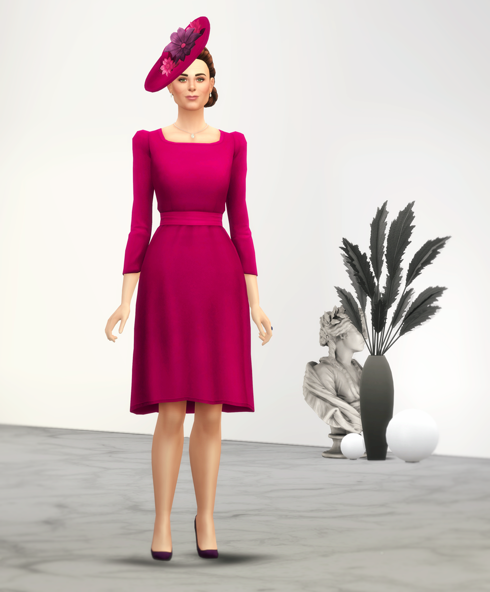 Duchess of Dress & Hat Set - The Sims 4 Create a Sim - CurseForge