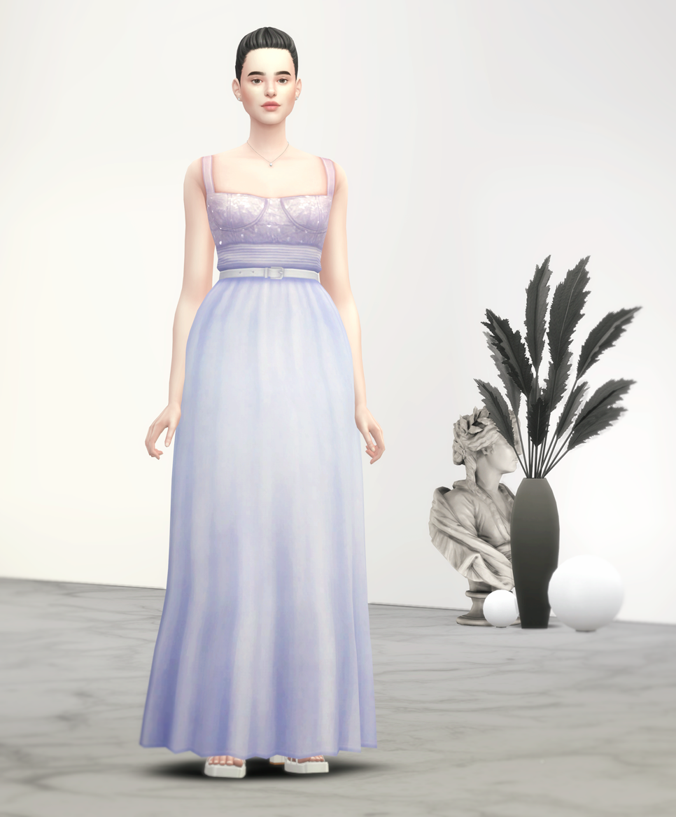 Milky Way At Night Gown - The Sims 4 Create a Sim - CurseForge