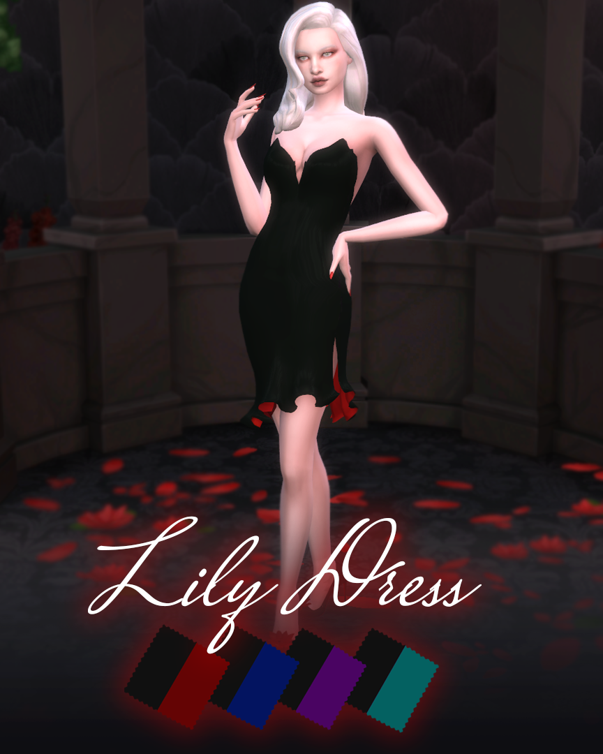 Lily Dress (FDM Collection) - The Sims 4 Create a Sim - CurseForge