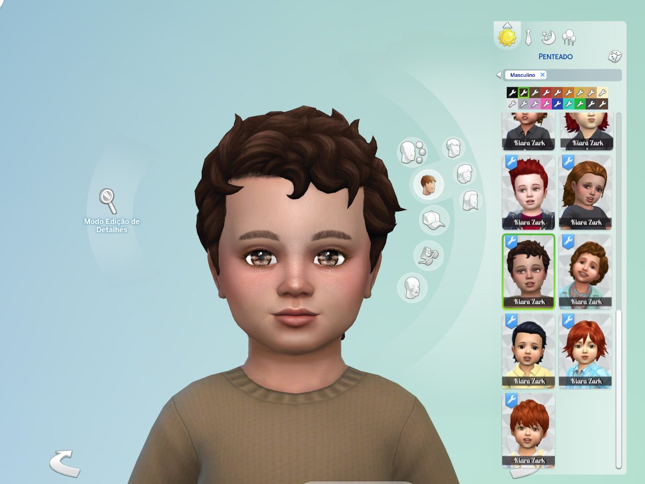 Curly Untamed for Toddlers - The Sims 4 Create a Sim - CurseForge
