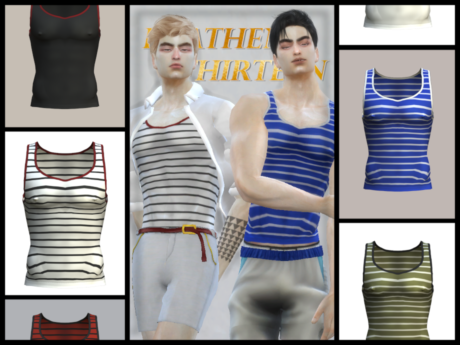 Striped Tank Top (Glove Acc) - The Sims 4 Create a Sim - CurseForge
