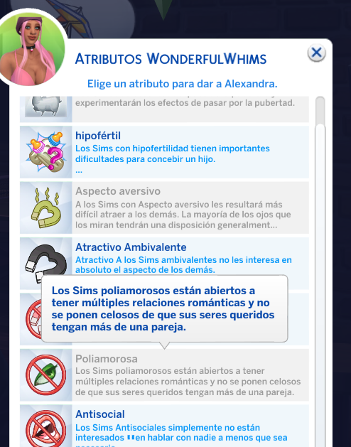 WonderfulWhims Spanish Translation - The Sims 4 Mods - CurseForge