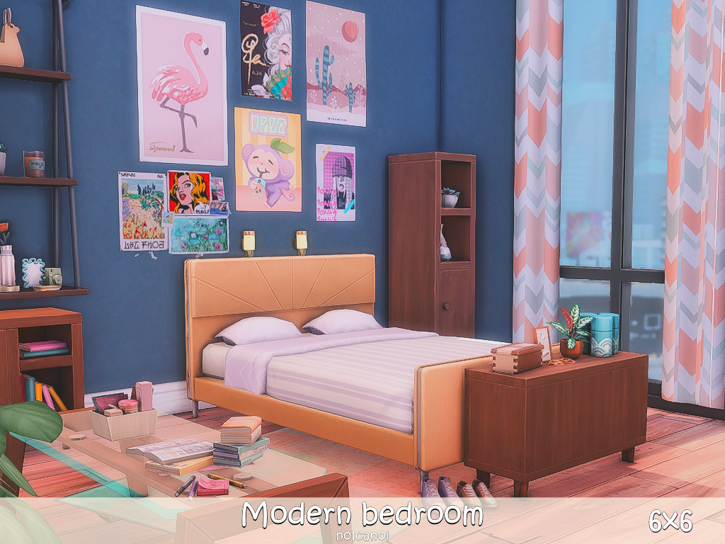 Modern bedroom *NO CC* - The Sims 4 Rooms / Lots - CurseForge