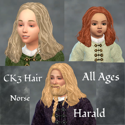 CK3 Norse Hair Harald for All Ages - The Sims 4 Create a Sim - CurseForge