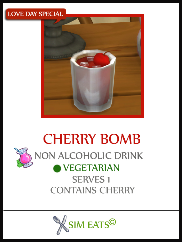 Cherry Bomb Mocktail - The Sims 4 Mods - CurseForge