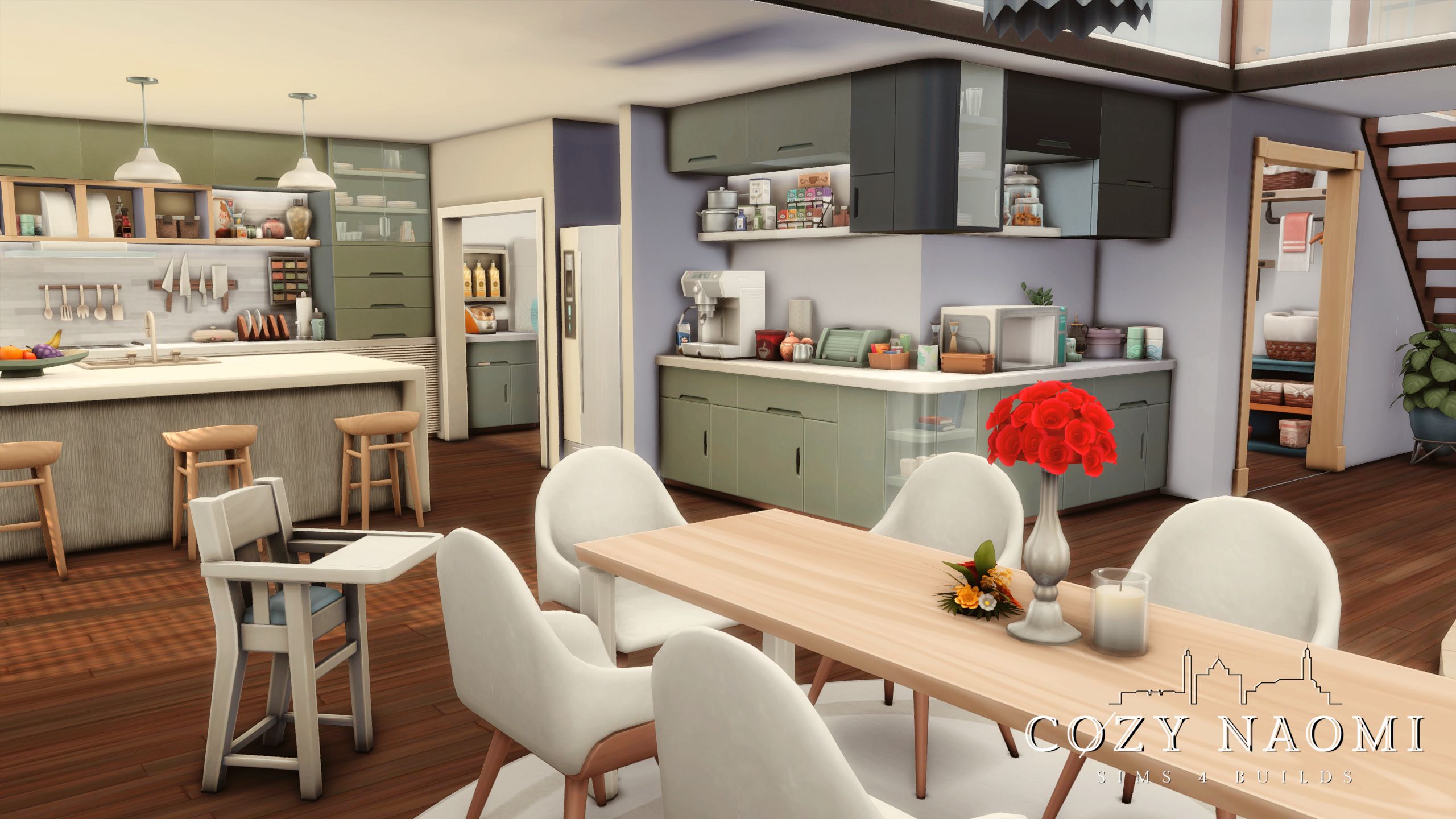 Modern Kitchen Sims 4 Mansion