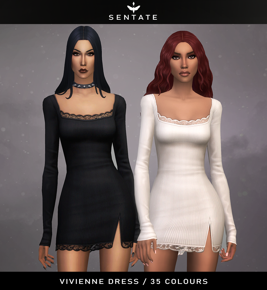 Vivienne Dress - The Sims 4 Create a Sim - CurseForge