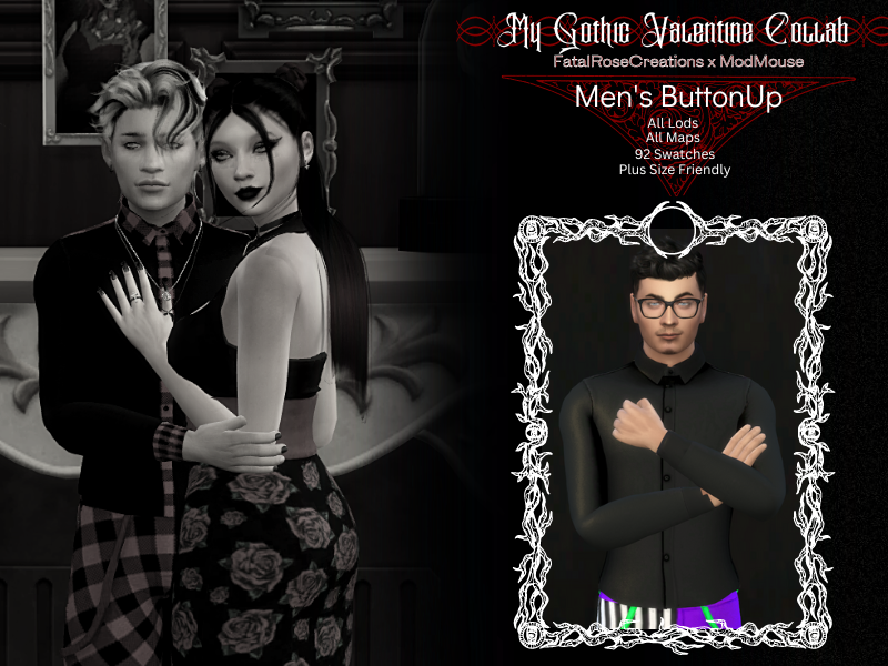 Fatal Rose Creations My Gothic Valentine Collab Pack - The Sims 4 ...