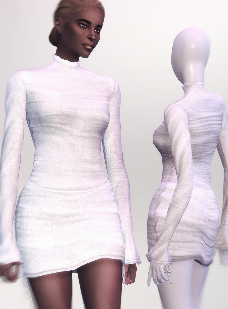 Pattern Tweak - A Sheer Mini Dress Set - The Sims 4 Create a Sim ...