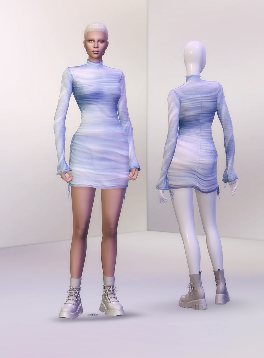 Pattern Tweak - A Sheer Mini Dress Set - The Sims 4 Create a Sim ...