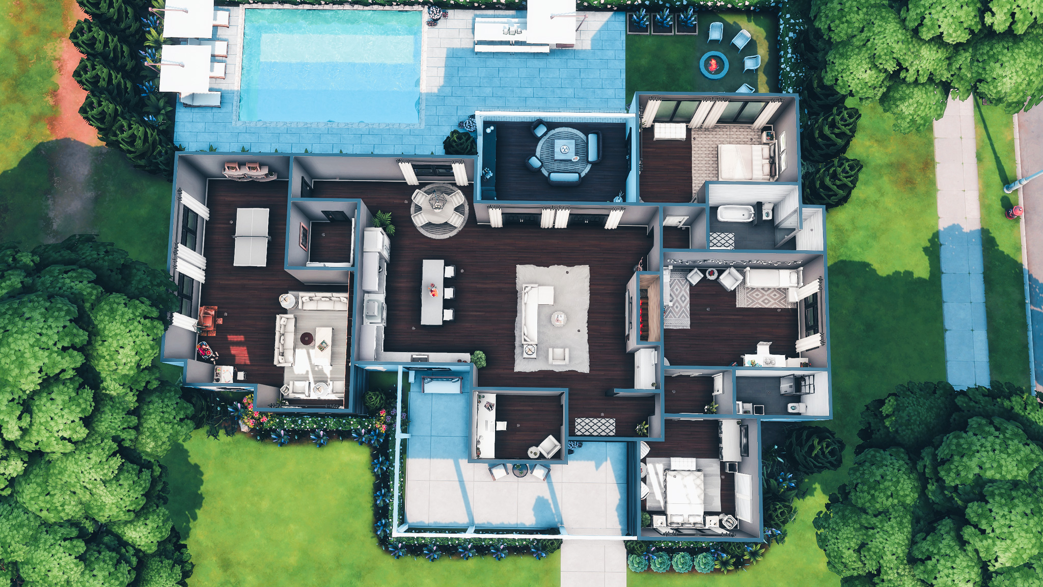 Modern Famhouse - The Sims 4 Rooms / Lots - CurseForge