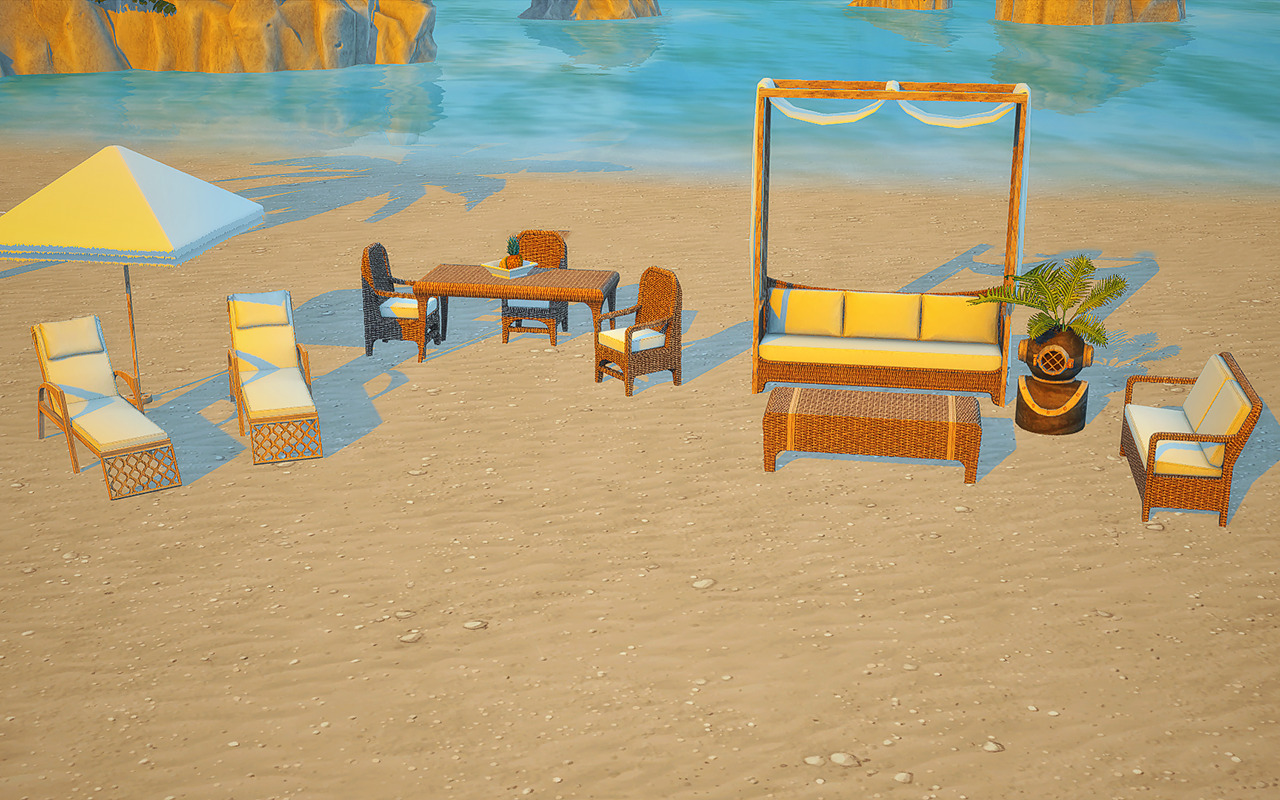 Beach set - The Sims 4 Build / Buy - CurseForge