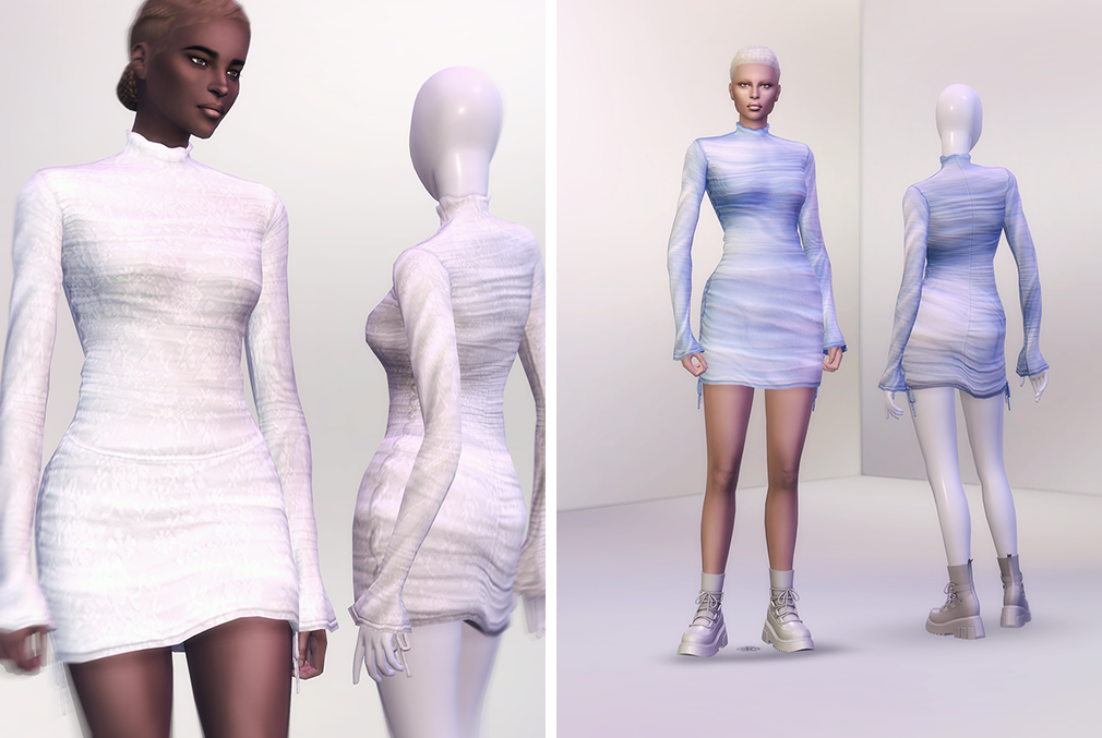 Pattern Tweak - A Sheer Mini Dress Set - The Sims 4 Create a Sim ...