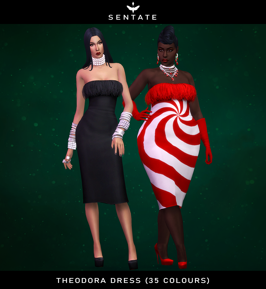 Theodora Dress - The Sims 4 Create a Sim - CurseForge