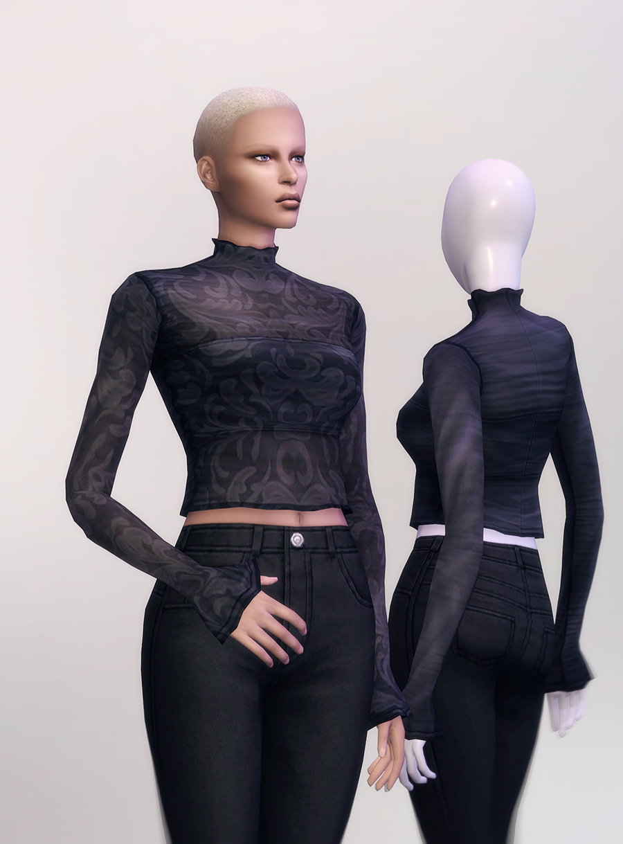 Pattern Tweak - B Sheer Blouse Set - The Sims 4 Create a Sim - CurseForge