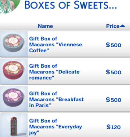 Gift Boxes "Macaron" - The Sims 4 Mods - CurseForge