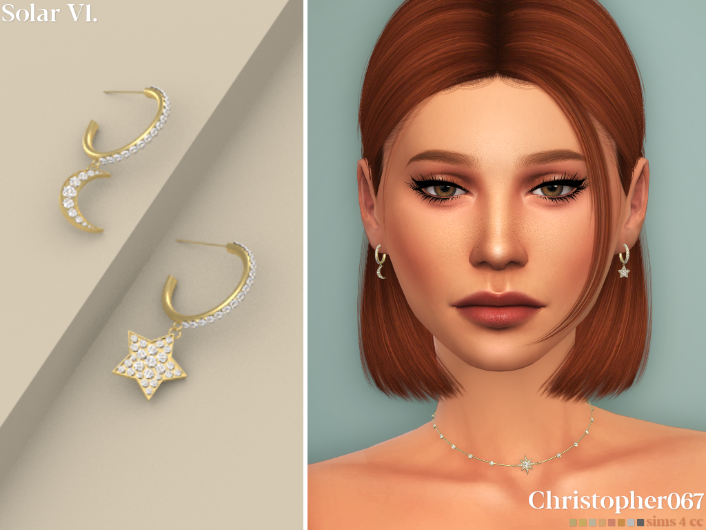 Solar Earrings Version 1 - The Sims 4 Create a Sim - CurseForge
