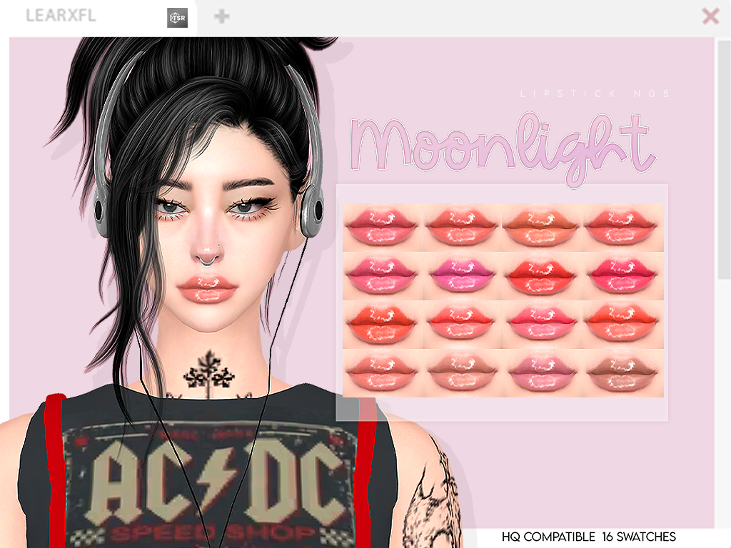[ Learxfl] Moonlight Lipstick - The Sims 4 Create a Sim - CurseForge