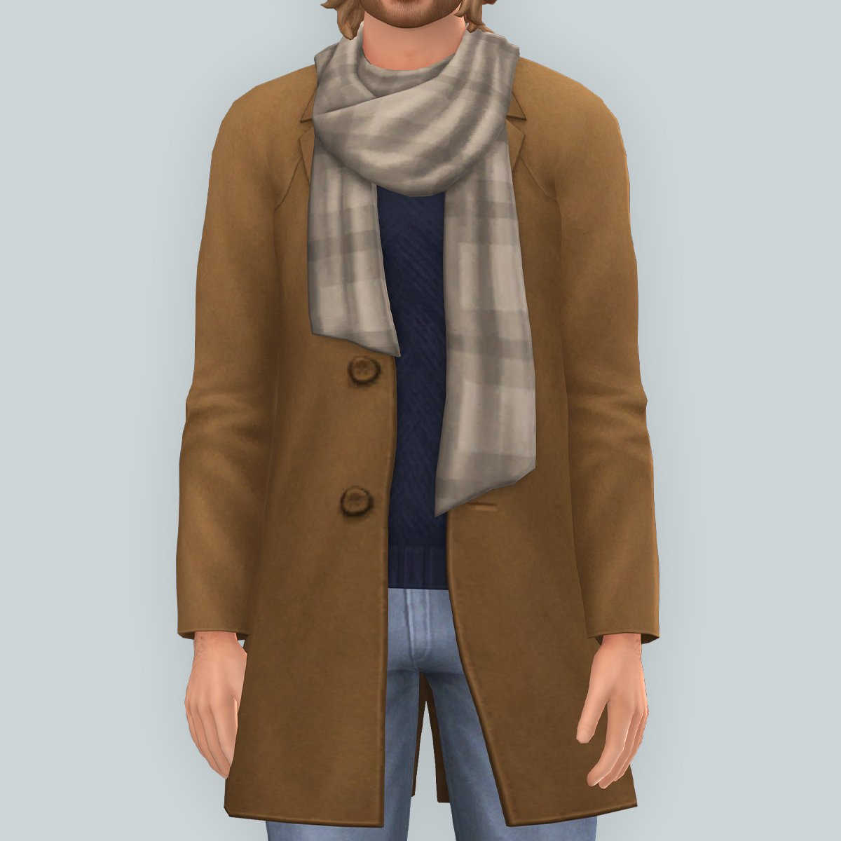 QICC - Lumen Coat with Scarf - Gallery - The Sims 4 Create a Sim ...