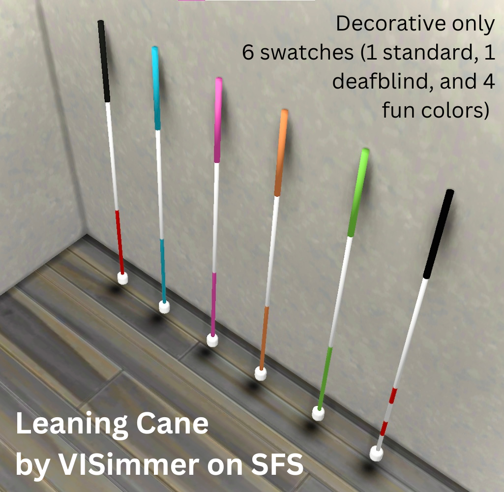 Leaning Cane (Decorative) - The Sims 4 Build / Buy - CurseForge
